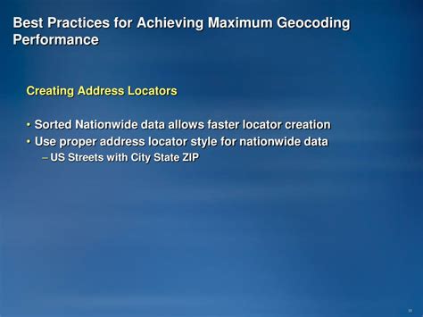 Ppt Geocoding Advanced Techniques Powerpoint Presentation Free