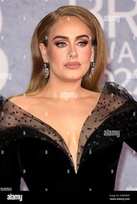 Feb 08 2022 London England Uk Adele Attends Brit Awards 2022 O2