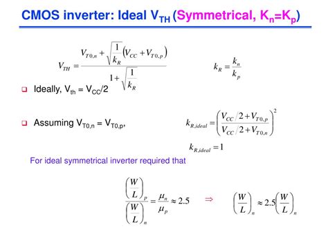 Ppt Ee534 Vlsi Design System Summer 2004 Lecture 06 Static Cmos Inverter Chapter 5