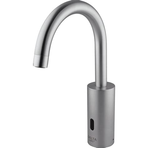 Electronic Single Hole Gn Lavatory Faucet Battery Operated Demd 201lf Ns Delta Faucet