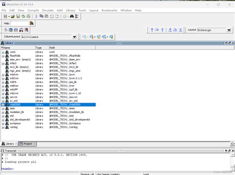 Modelsim配置与库编译（ip核仿真）modelsim软件编译库 Csdn博客