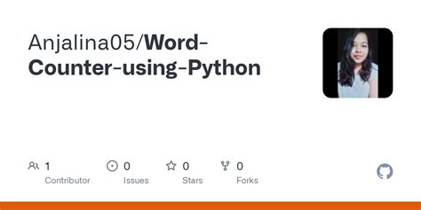 GitHub Anjalina Word Counter Using Python