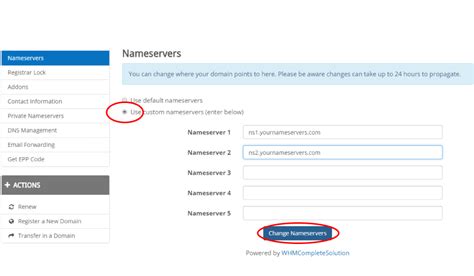 How To Update Nameservers Of A Domain Name