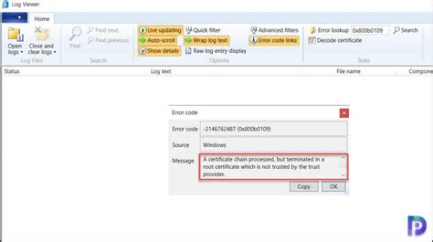 Fix Sccm Updates Install Error 0x800b0109 0x8024b303