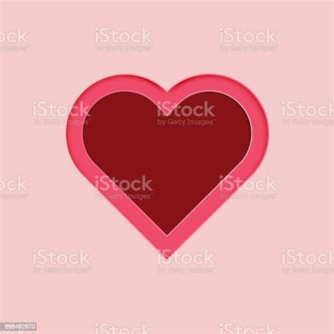 발렌타인 심 혼입니다 발렌타인 하트로 장식 하트 배경입니다 개념 사랑과 발렌타인 날 종이 아트 스타일 0명에 대한 스톡 벡터 아트 및 기타 이미지 Istock