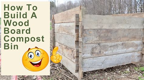 How To Make A Wood Board Compost Bin Youtube