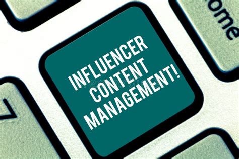 Handwriting Text Influencer Content Management Concept Meaning Focusing On Demonstratings That
