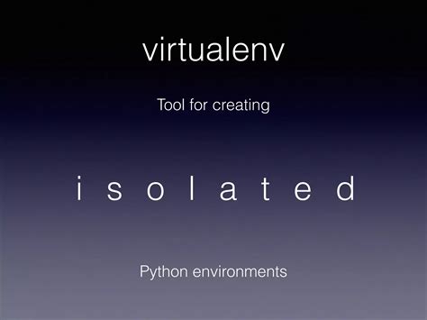 Pip And Virtualenv Ppt