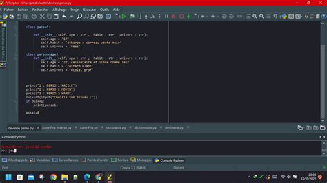 Afficher Des Attributs De Classe Avec Print Résolu Forum Python