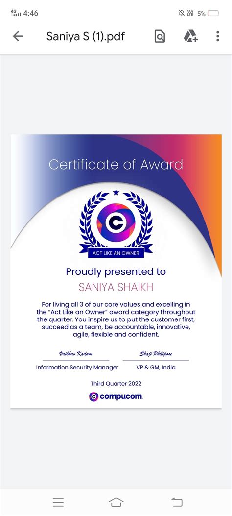 Saniya Shaikh On Linkedin Pfizer Womenintechnology Edi Compucom Careergoals Achievement