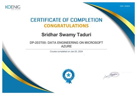 Sridhar S Taduri On Linkedin Dp 203t00 Data Engineering On Microsoft Azure Sridhar Swamy Taduri