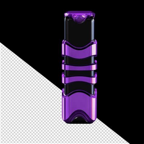 Lettre De Symbole Violet L Psd Premium