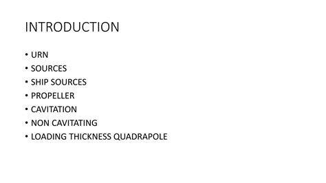 Underwater Radiated Noise By Propellers Pptx