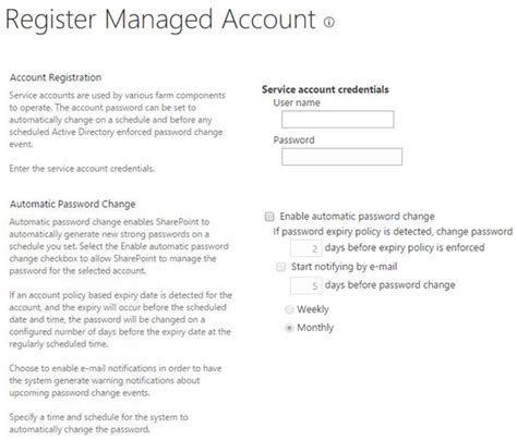 Configure Managed Accounts In Sharepoint 2013 Central Administration