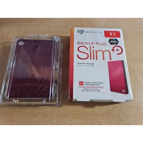 Seagate Backup Plus Slim ฮาร์ดดิสพกพา 1 Tb ของใหม่ ยังไม่แกะพลาสติก Shopee Thailand