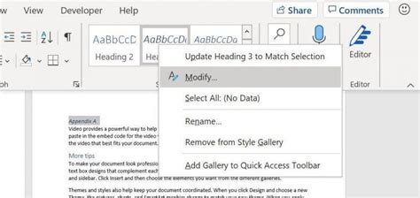 How To Add An Appendix To A Table Of Contents In Microsoft Word