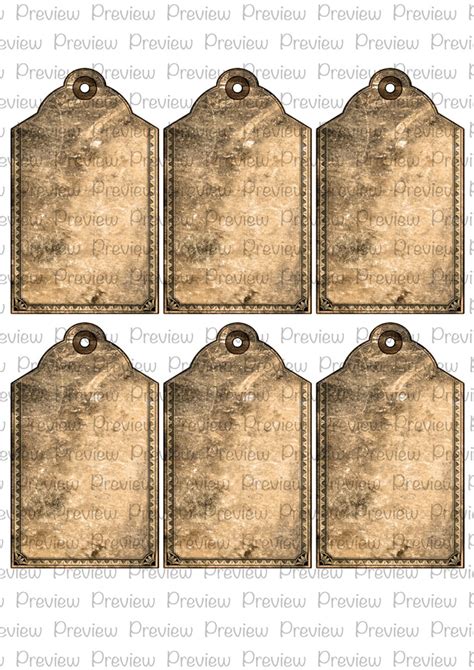 Digital Vintage Tags Wedding T Labels Rustic Shower Favours Diy