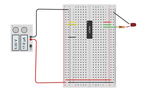 Circuit Design 74hc27 Three Input Not Gate Ic Tinkercad