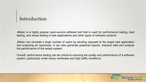 jmeter performance testing pptx computing technology and computing