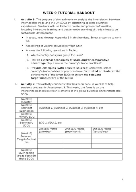 week 9 tutorial handout week 9 tutorial handout i activity 1 the