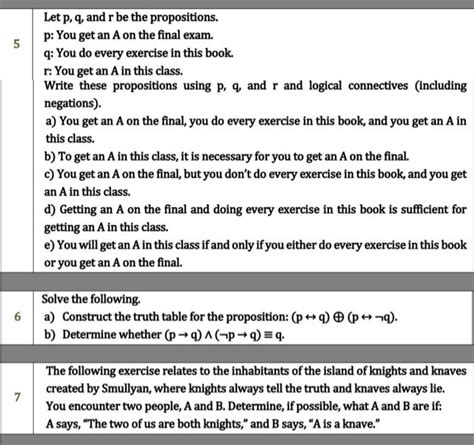 Solved Let P Q And R Be The Propositions P You Get An A