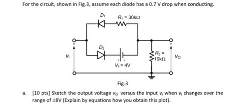 Solved For The Circuit Shown In Fig3 Assume Each Diode