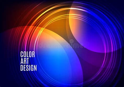 Bright Abstract Overlapping Circles Lines You Can Use For Advertisement Poster Template