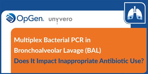 Multiplex Bacterial Pcr In Bronchoalveolar Lavage Bal Does It