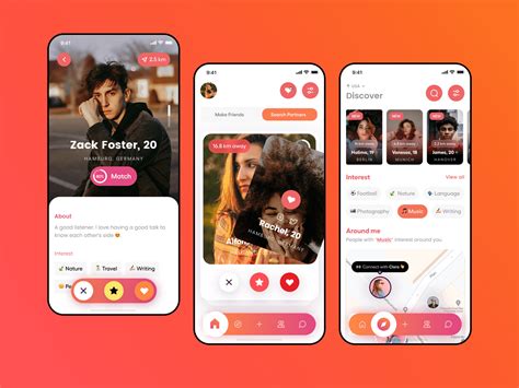 Dating App UI On Behance