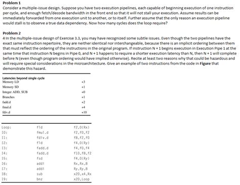 Solved Problem 1 Consider A Multiple Issue Design Suppose