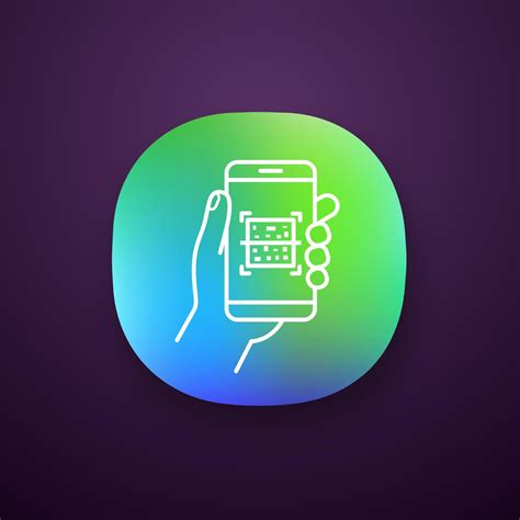 Qr Code Smartphone Scanner App Icon Ui Ux User Interface Quick