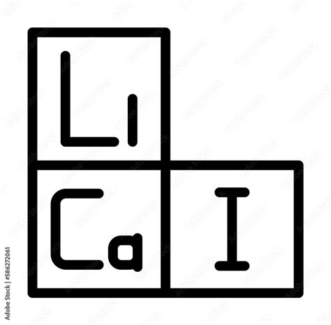 Elements Chemistry Icon Simple Line Outline Elements Of Stinks Icons For Ui And Ux Website