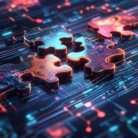 Digital Representation Of Api Integration Concept Premium Ai