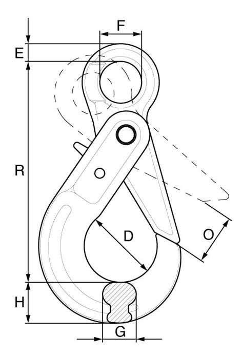 Grade 8 Eye Type Self Locking Hook Sne Series The Lifting Store