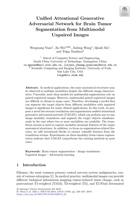 Pdf Unified Attentional Generative Adversarial Network For Brain
