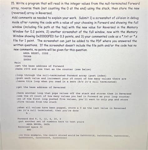 Solved 15 Write A Program That Will Read In The Integer Chegg