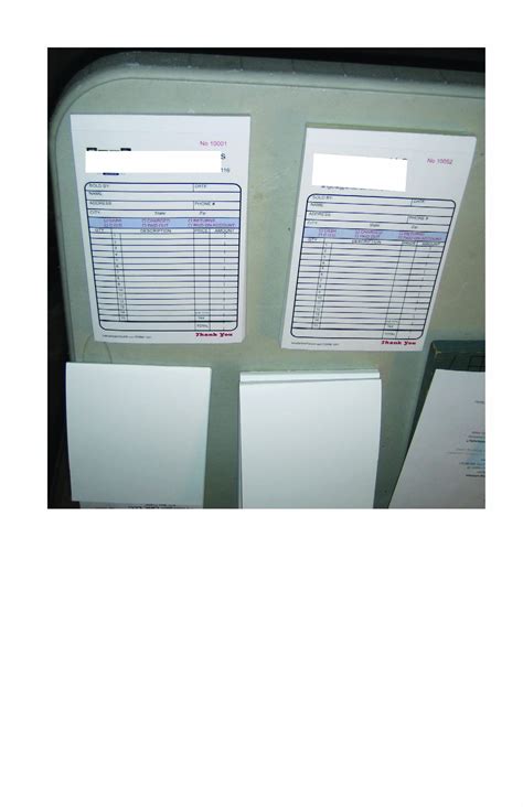 Triplicate Custom Invoice Book 50 Set With Wrap Around Cover Full Color