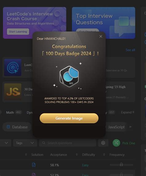 Himanchal Dasgupta On Linkedin Leetcode Codingjourney Consistency