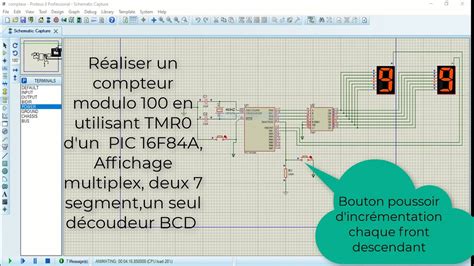 Un Compteur Modulo 100 En Utilisant Le Timer Tmr0 Dun Pic 16f84a Laffichage Multiplexé Youtube