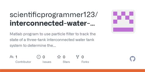 Github Scientificprogrammer123interconnected Water Tank System
