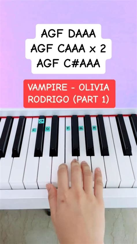 Vampire Olivia Rodrigo Part 1 Piano Tutorial Easypianotutorial