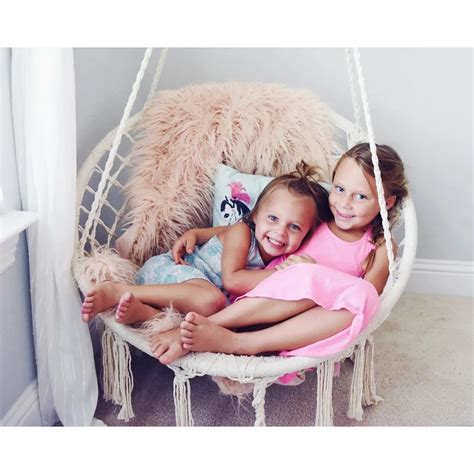 Hamac Suspendat Boho Leagan Tip Cuib Bluegarden Cu Spatar Confortabil Pentru O Persoana