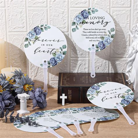 Roowest 50 Pcs Funeral Favors For Guests Forever In Our Hearts Black