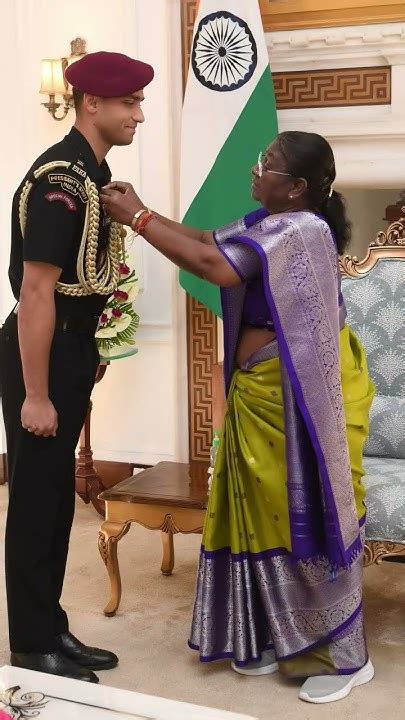 🥰 Major Rishav Singh Sambyal With President Mam 🥰 Youtube