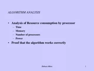 PPT Algorithm Analysis PowerPoint Presentation Free Download ID