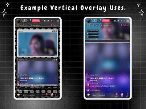 Tiktok Stream Overlay Package Dark Retro Lofi Black And White Aesthetic