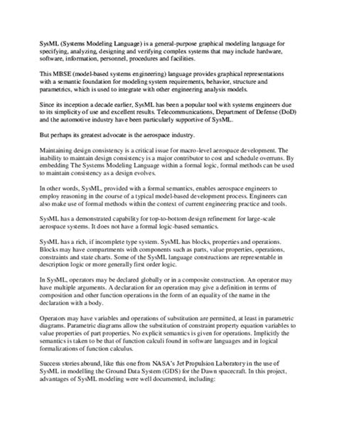 Doc Systems Modeling Language Sysml Training Course Reaching Out