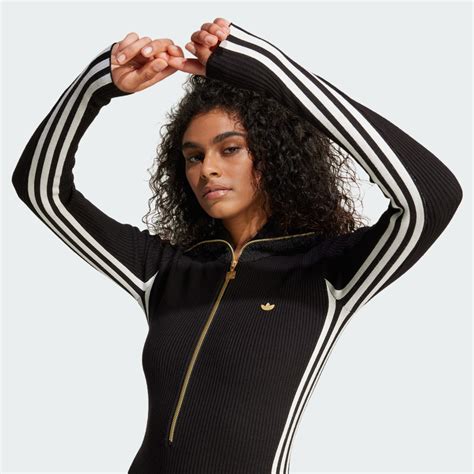 Womens Clothing Premium Knit Jumpsuit Black Adidas Saudi Arabia
