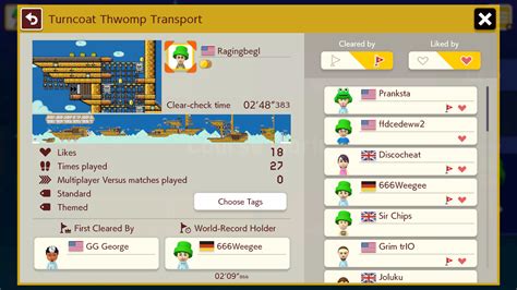 Mario Maker 2 Turncoat Thwomp Transport 56w Csm Nwf Album On Imgur