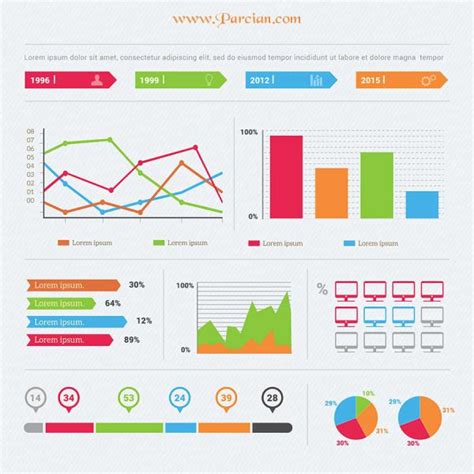 فایل اینفوگرافیک ساده طرح گرافیکی المان های طراحی پوستر اینفوگرافیکی پارشن